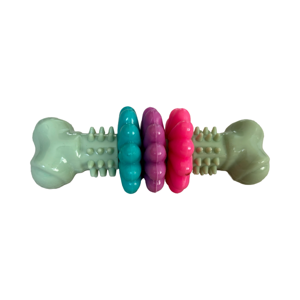 Rubber Teething Bone Toy– Teddy Maximus